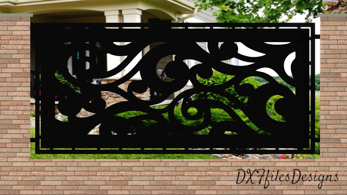 Fence Panel 29105 - Dxf File - Laser Cut - Plasma Cut - Etsy