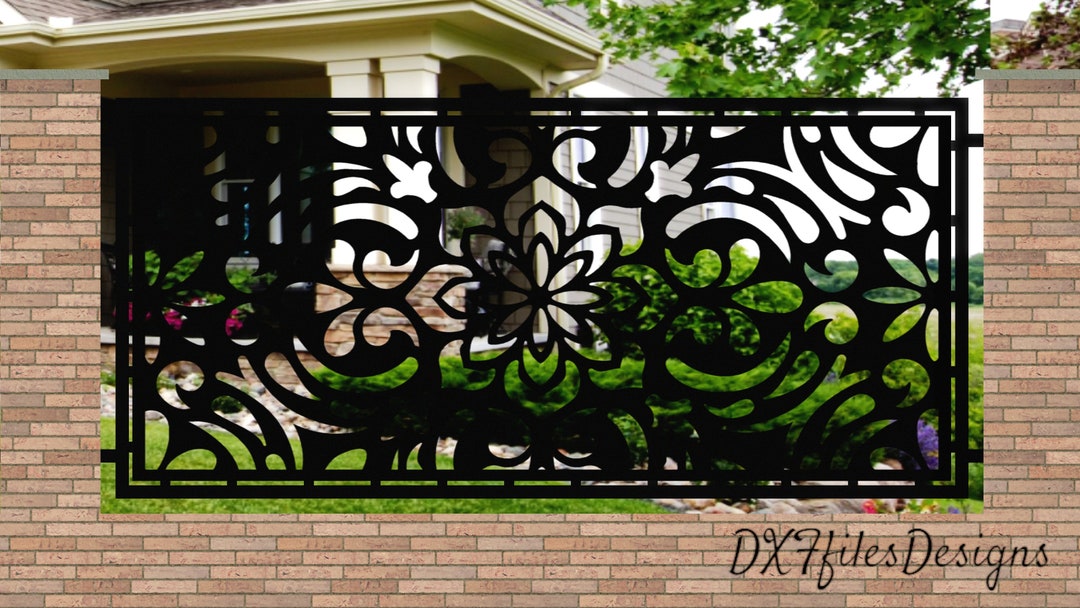 Fence Panel 29112 - Dxf File - Laser Cut - Plasma Cut - Etsy