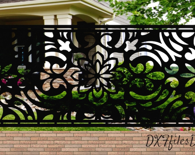 Fence Panel 29112 - Dxf File - Laser Cut - Plasma Cut - Etsy