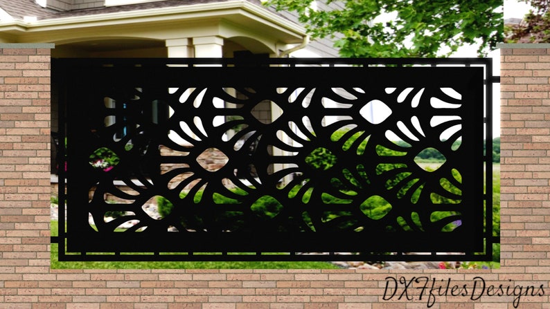 Fence Panel 29115 - Dxf File - Laser Cut - Plasma Cut - Etsy