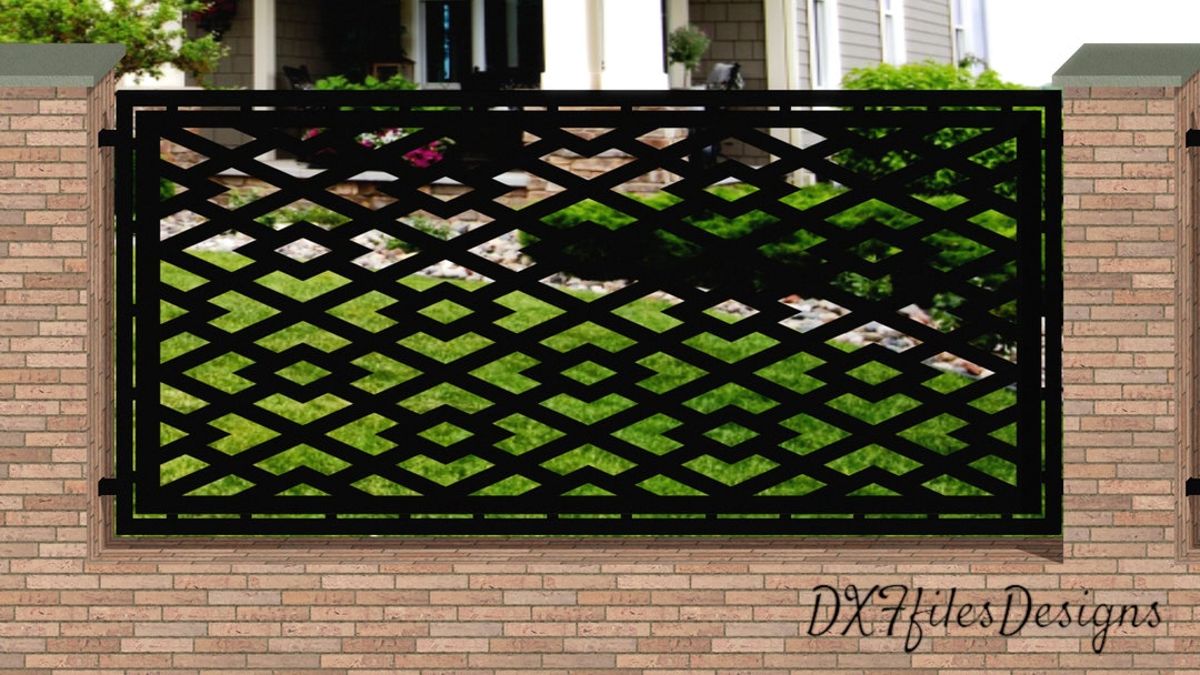 Fence Panel 29103 - Dxf File - Laser Cut - Plasma Cut - Etsy