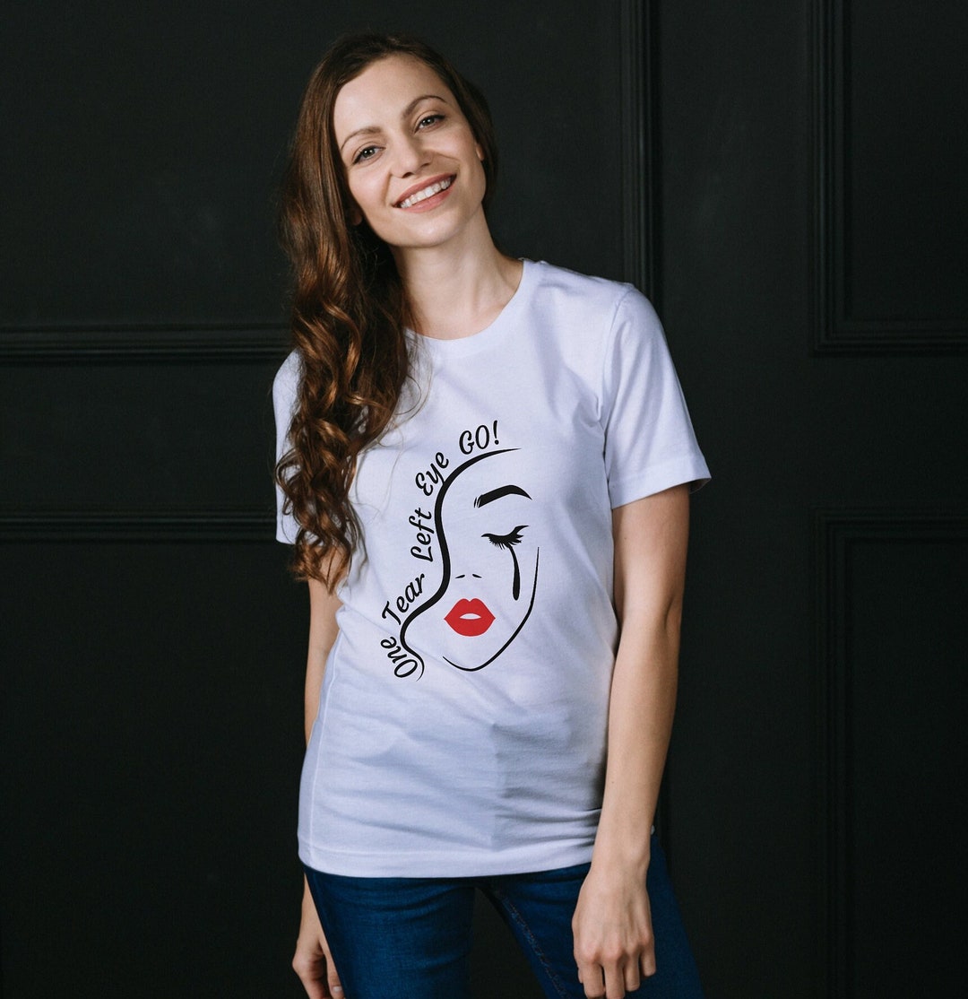 One Tear Left Eye GO! Short Sleeve Shirt: Expressive Fashion Inspired ...