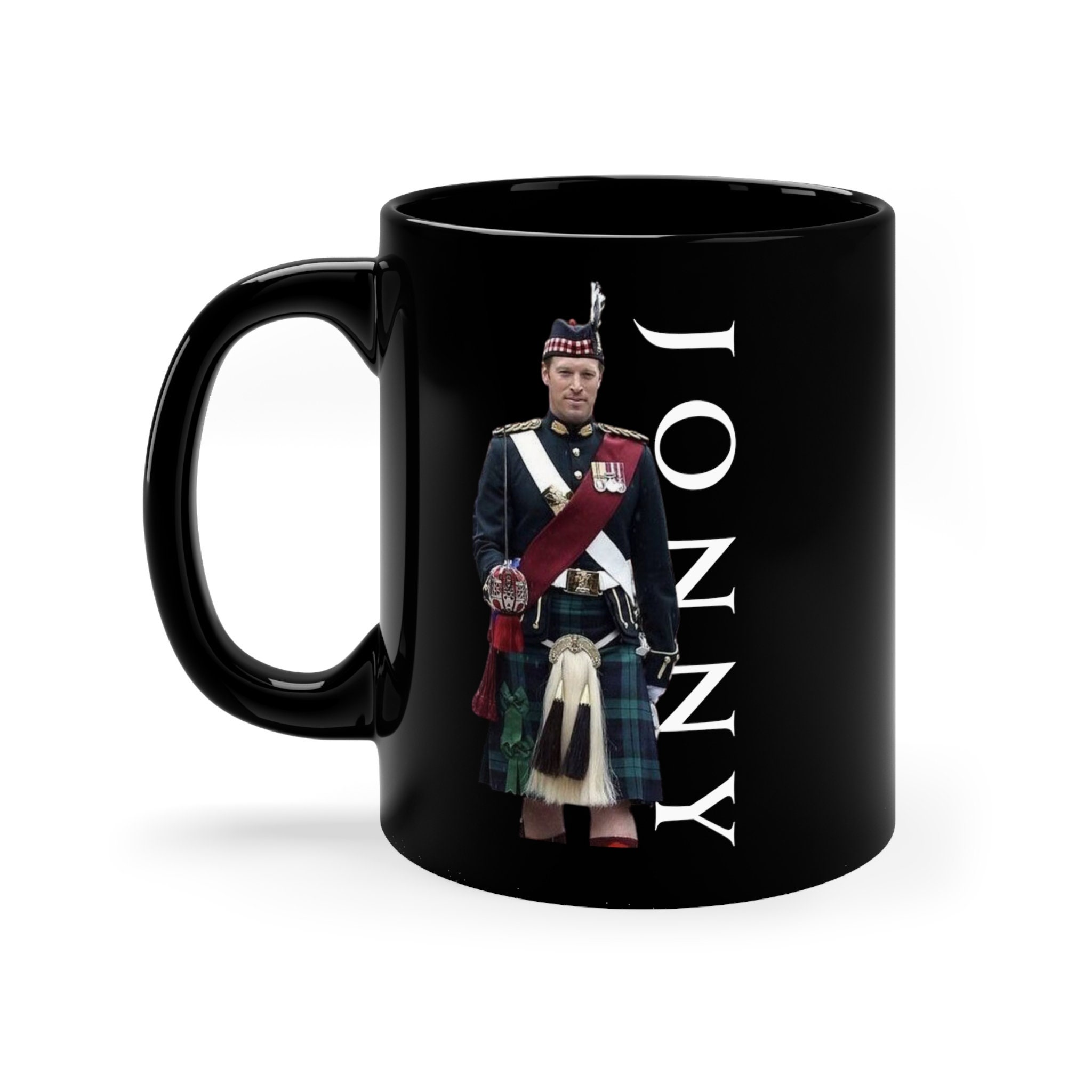 Heartthrob Equerry Black Mug: Major Jonny Thompson - Captivating Charm ...