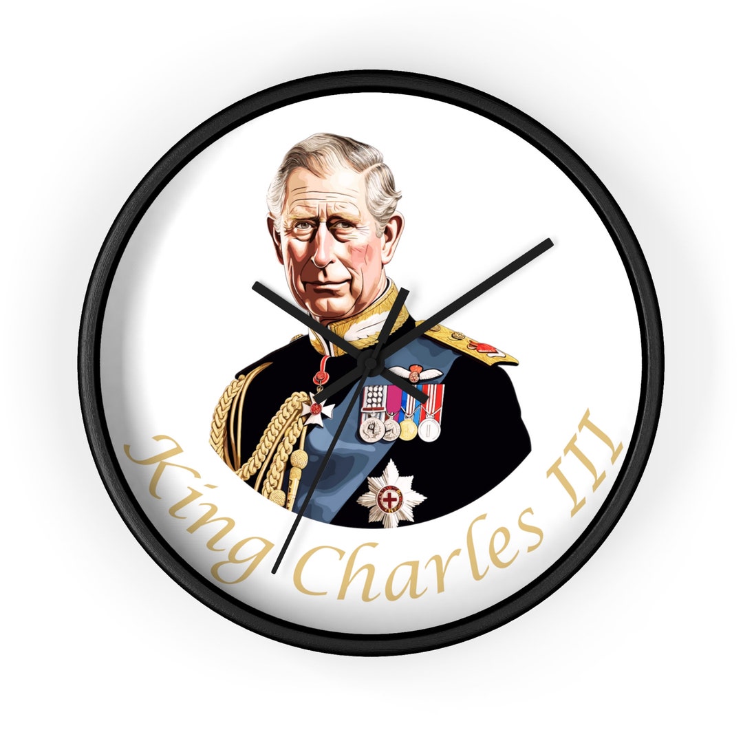 Embrace Timeless Sophistication With the 'king Charles III' Wall Clock ...