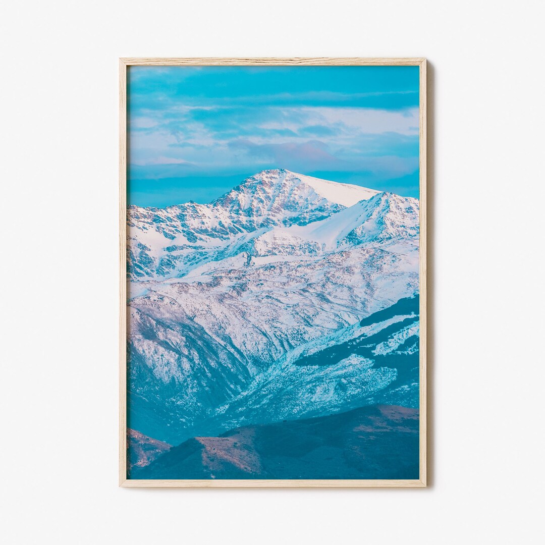 Sierra Nevada Colorful Poster Print, Sierra Nevada Photo Art, Sierra ...