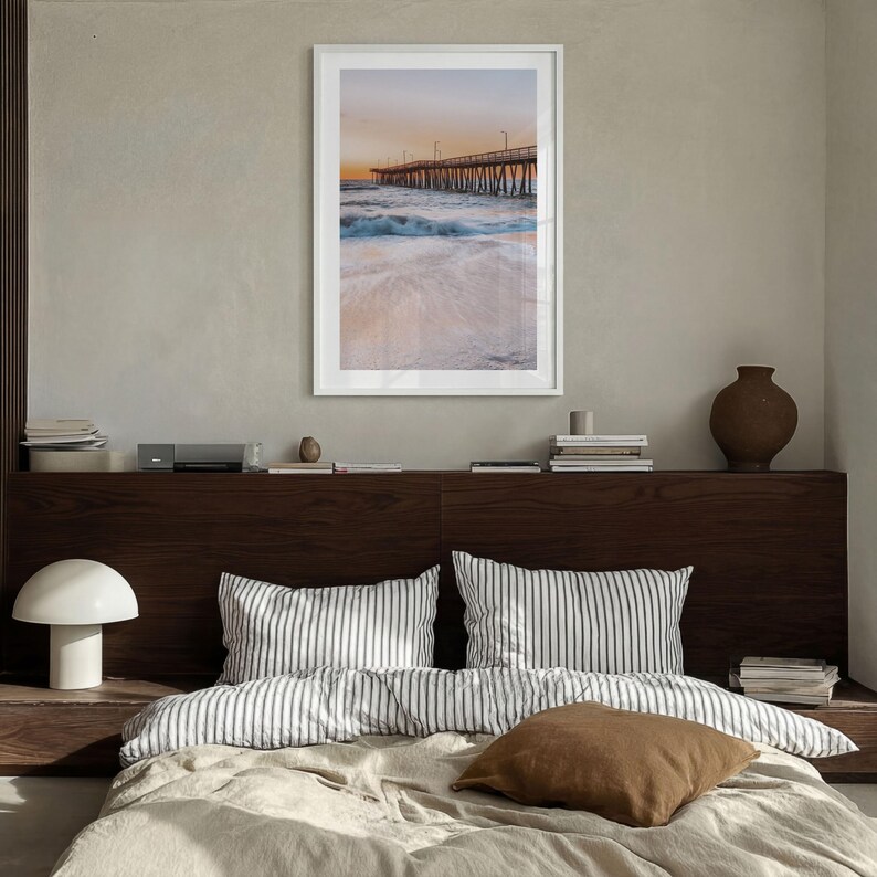 Virginia Beach Fine Art Photo Print, Fishing Pier, VA, USA, Wall Decor ...