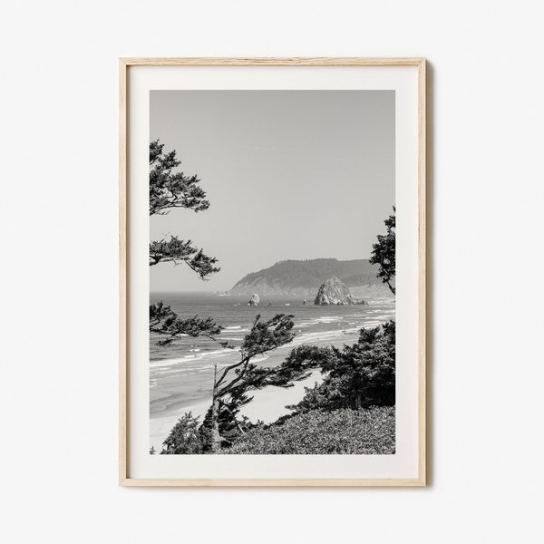 Black and White Prints of Cannon Beach - Etsy