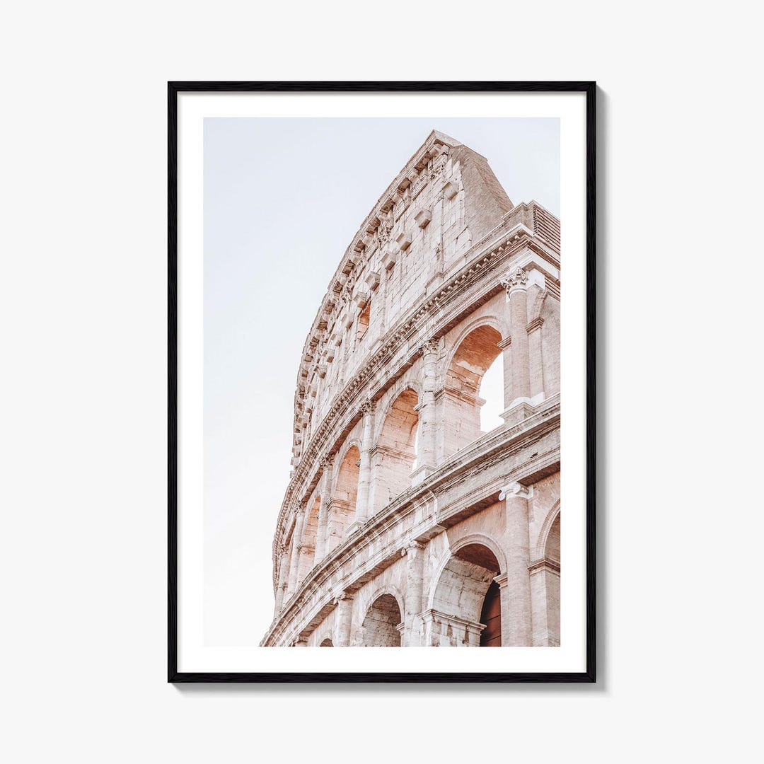 Colosseum Colorful Poster Print, Colosseum Photo Wall Art, Wall Art ...