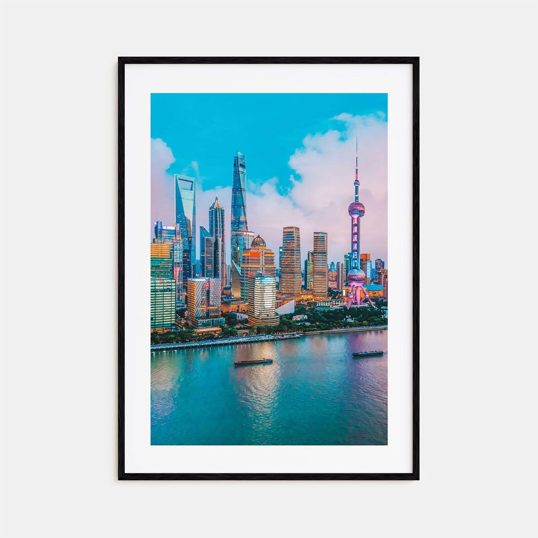 Shanghai Colorful Poster Print No 3, Shanghai Photo Wall Art, Shanghai ...