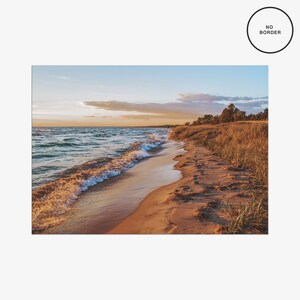 Lake Michigan Colorful Poster Print Horizontal, Lake Michigan Photo ...