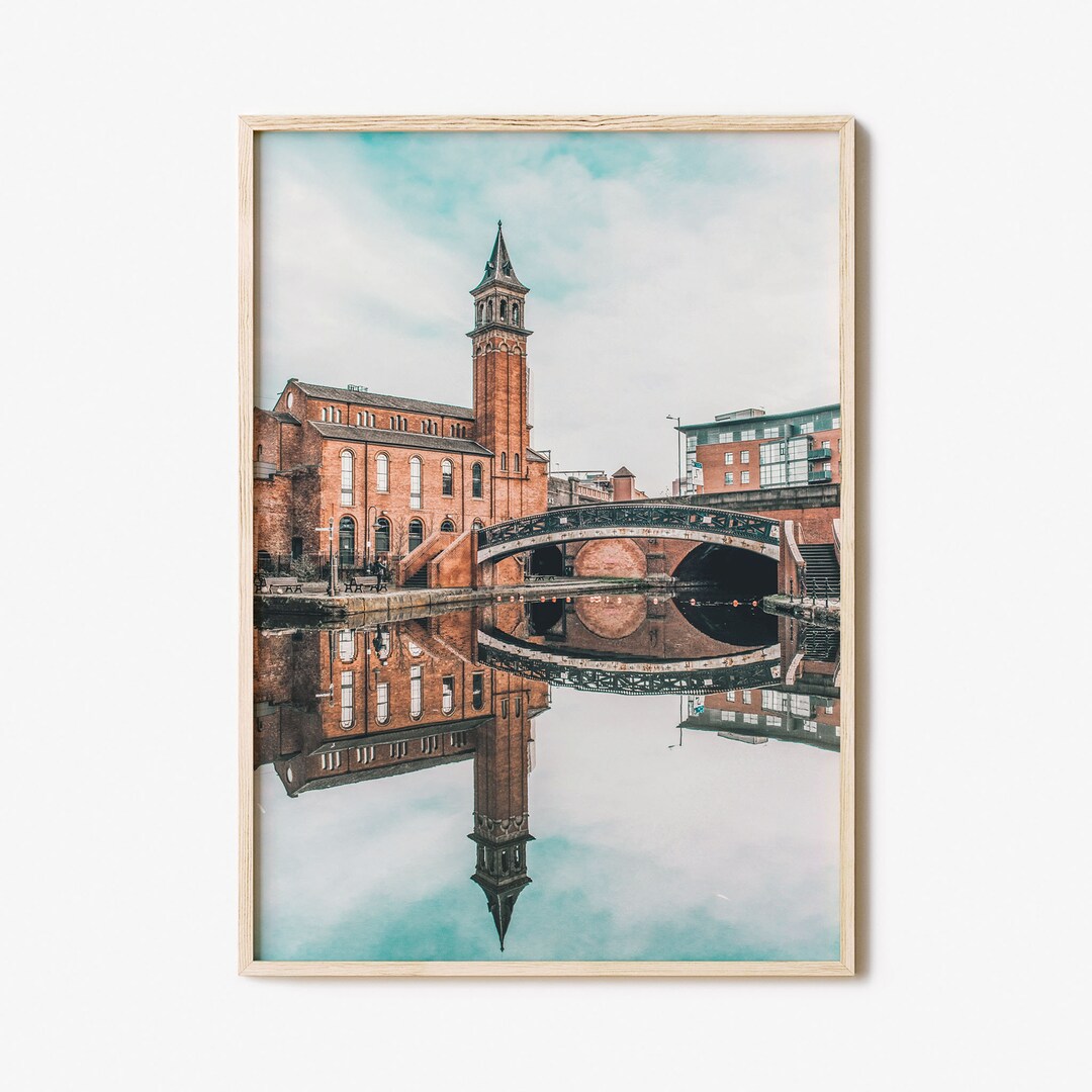 Manchester England Colorful Poster Print No 2, Manchester England Photo ...