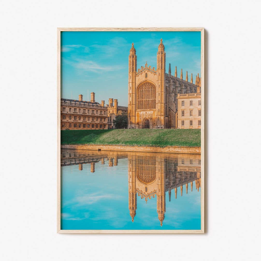Cambridge England Colorful Poster Print, Cambridge Photo Art, Cambridge ...