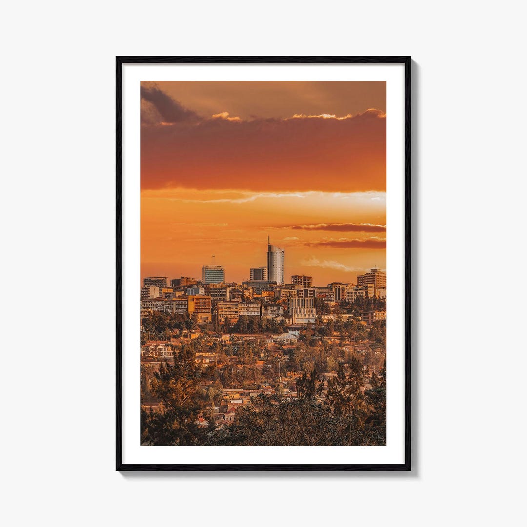 Kigali Colorful Poster Print, Kigali Photo Wall Art, Kigali Wall Decor ...