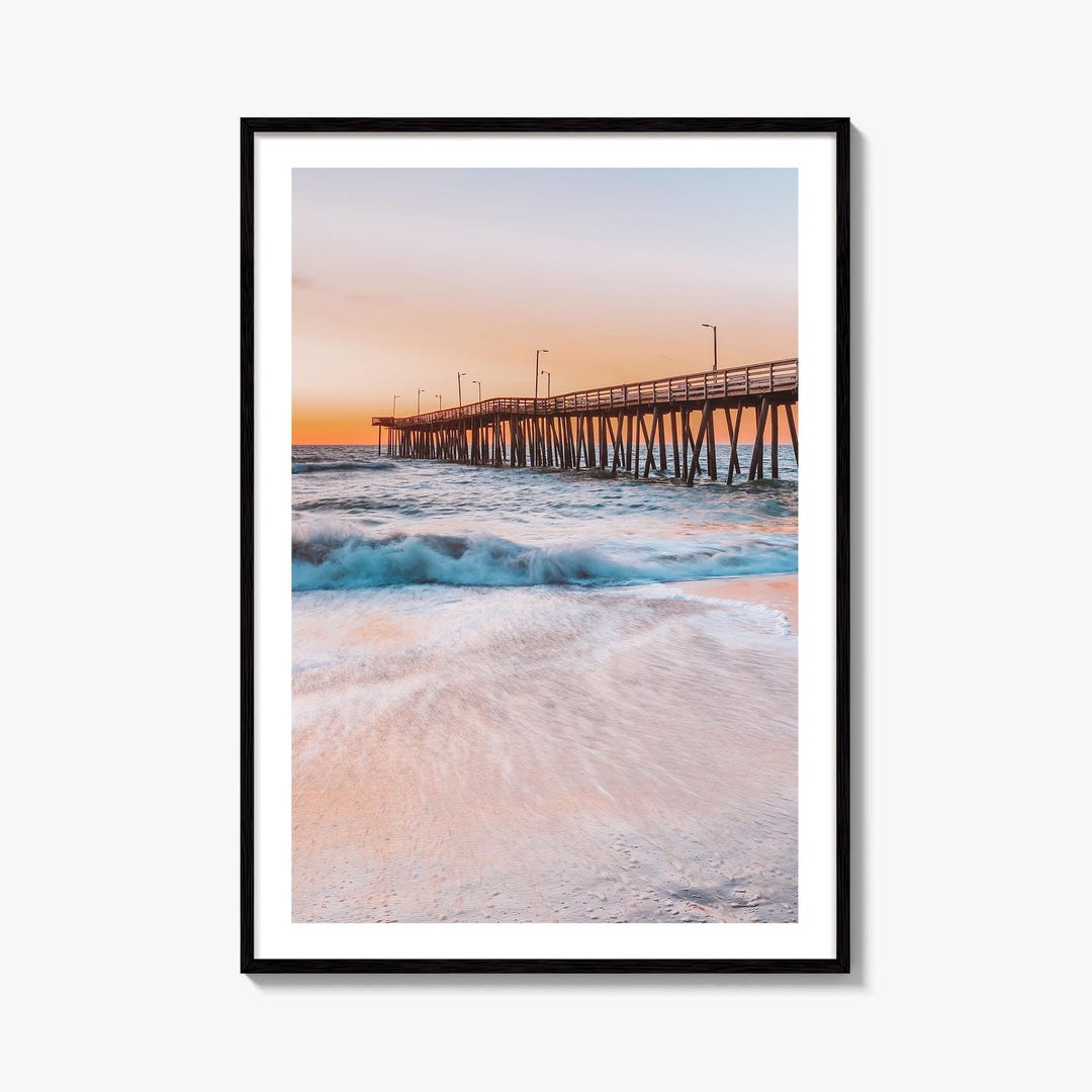 Virginia Beach Fine Art Photo Print, Fishing Pier, VA, USA, Wall Decor ...