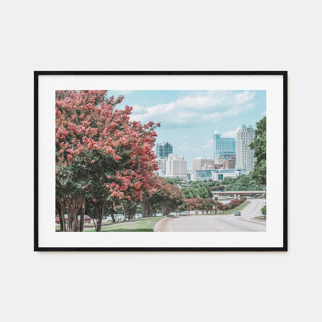 Raleigh Colorful Poster Print Horizontal, Raleigh Photo Wall Art ...