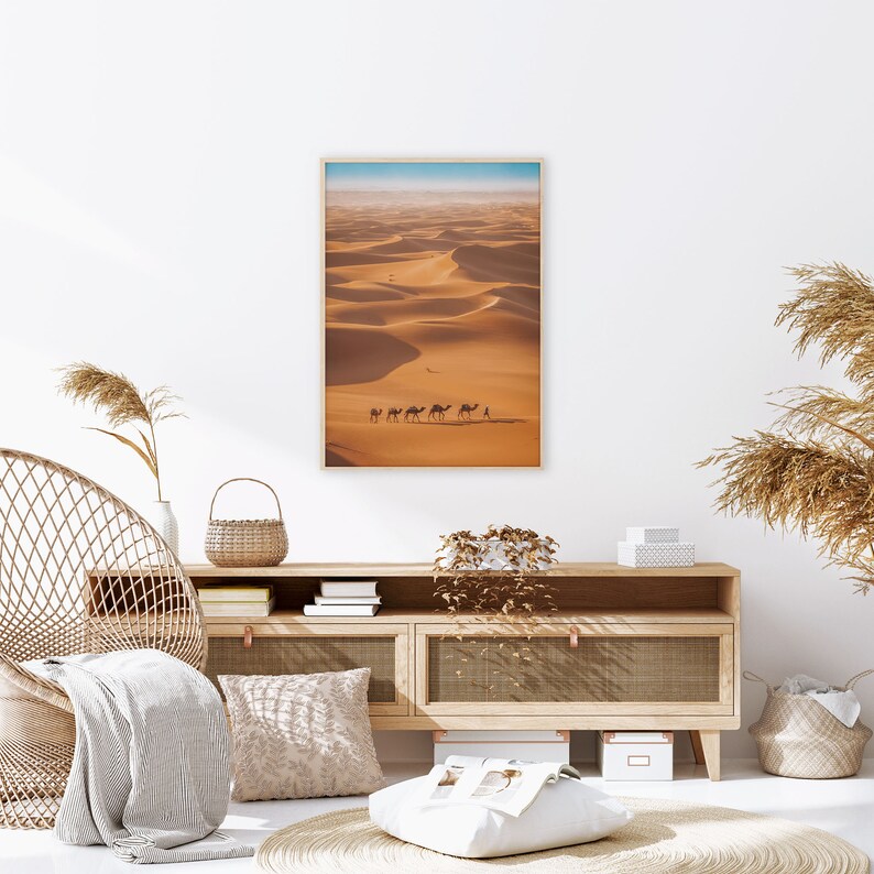 Camel Caravan Colorful Poster Print Camel Caravan Photo Wall - Etsy