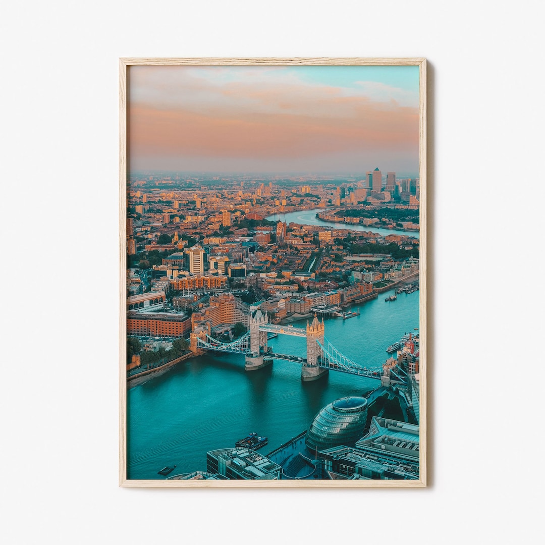 London Colorful Poster Print No 1, London Photo Wall Art, London Wall ...
