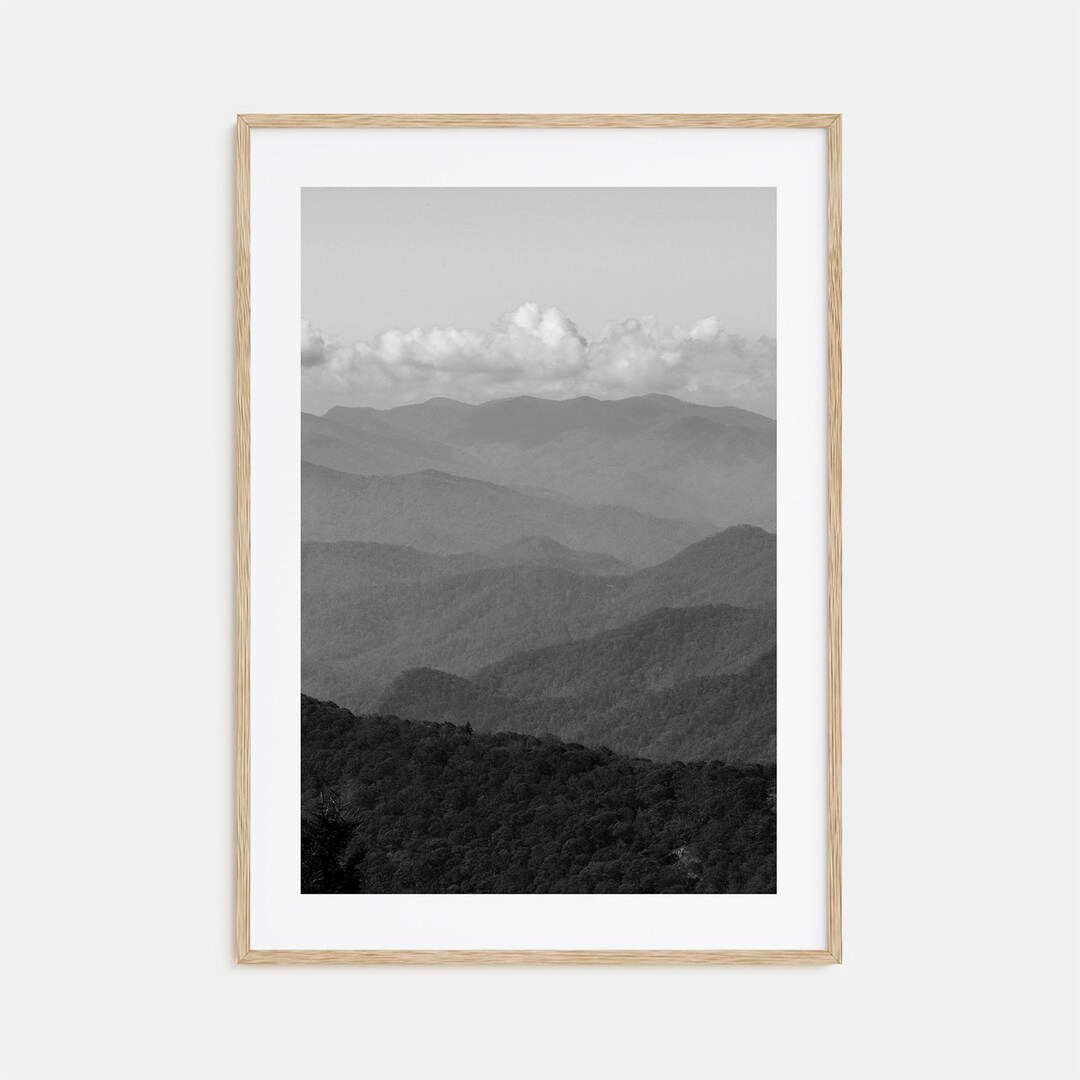 Blue Ridge Mountains Photo Poster Print, Blue Ridge Mountains Black and ...