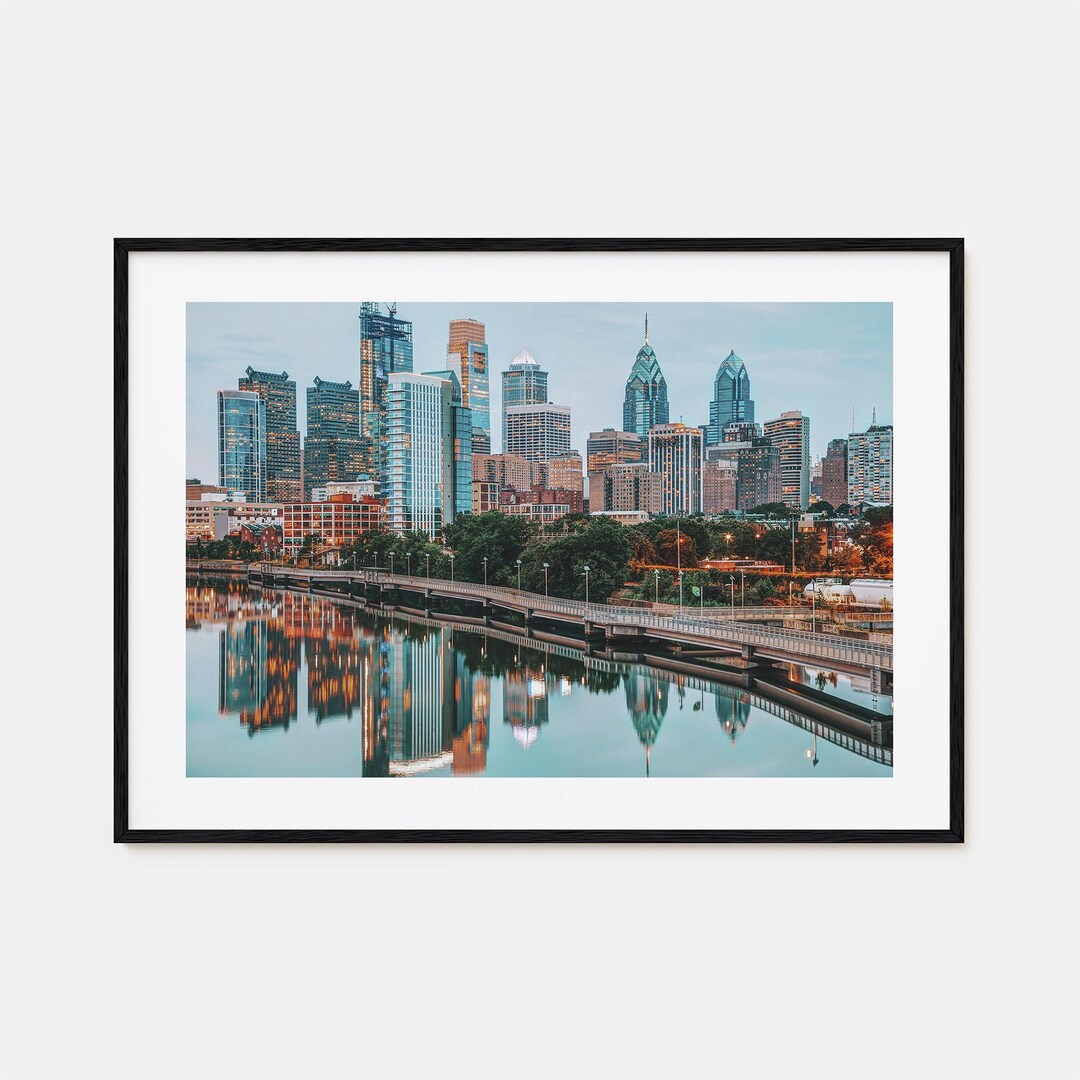 Philadelphia Colorful Poster Print Horizontal, Philadelphia Photo Wall ...