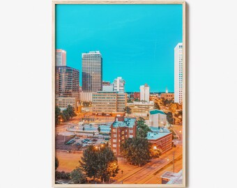 Tulsa Skyline Print - Etsy