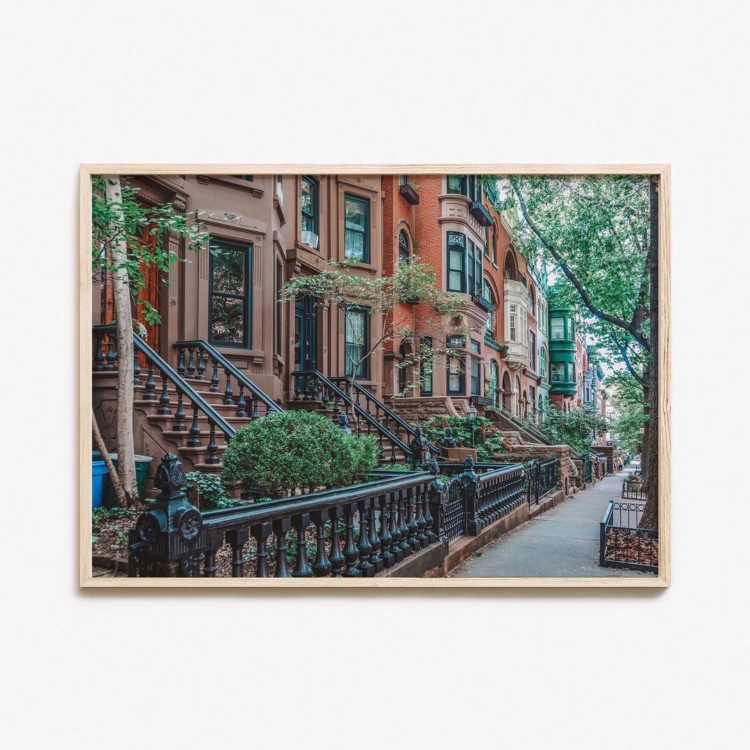 Park Slope Colorful Poster Print Horizontal, Park Slope Wall Art, Park ...