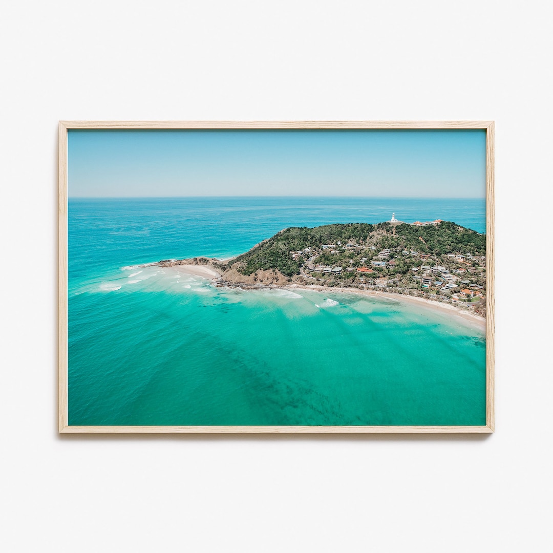 Byron Bay Colorful Poster Print Horizontal, Byron Bay Photo Art, Byron ...