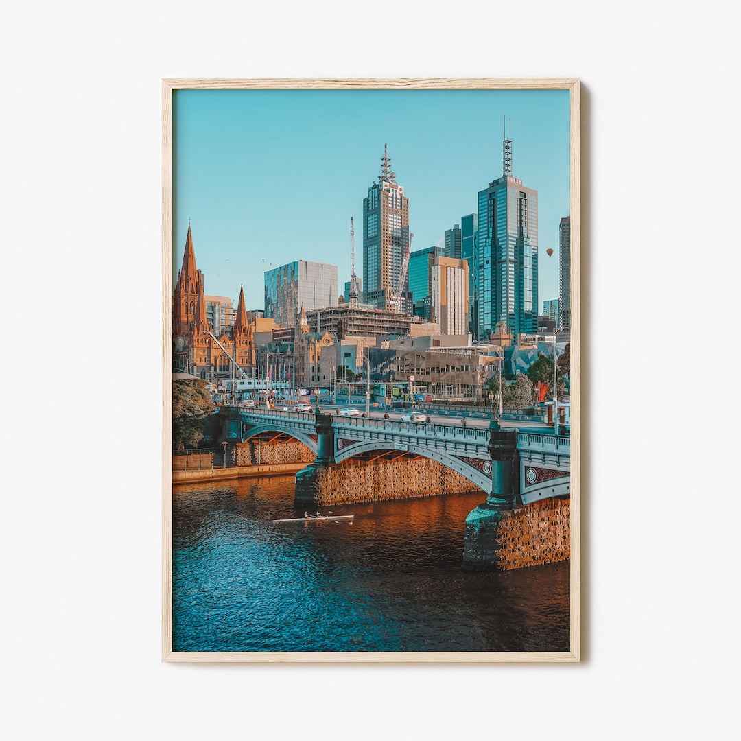 Melbourne Colorful Poster Print Australia No 1, Melbourne Photo Art ...