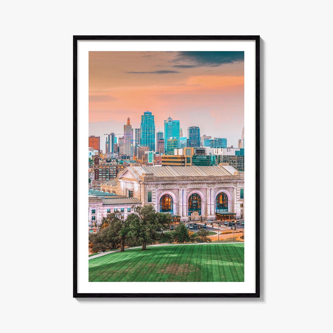 Kansas City Colorful Poster Print No 1, Kansas City Photo Wall Art ...