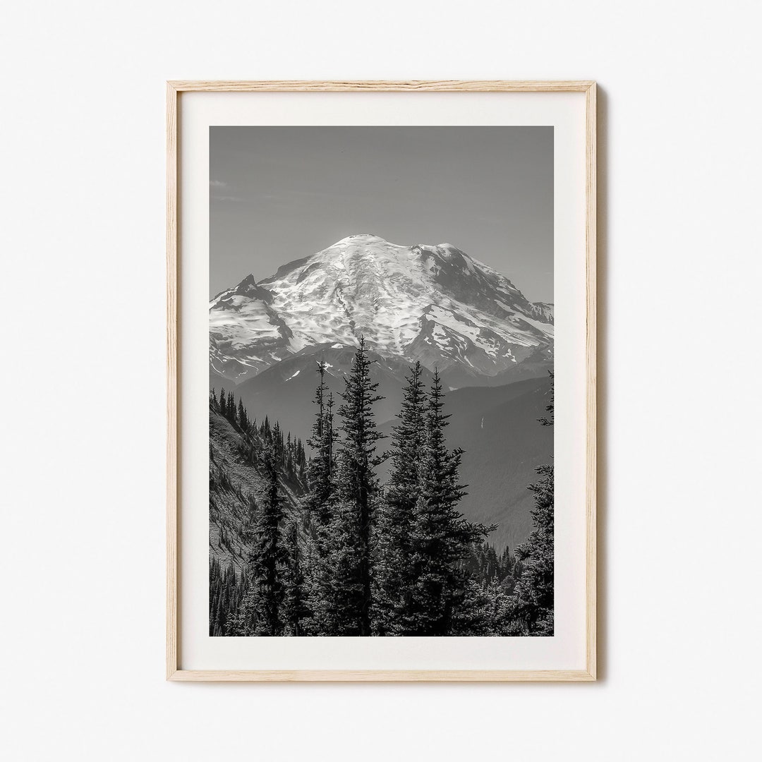 Washington State Photo Poster Print No 2, Washington State Black and ...