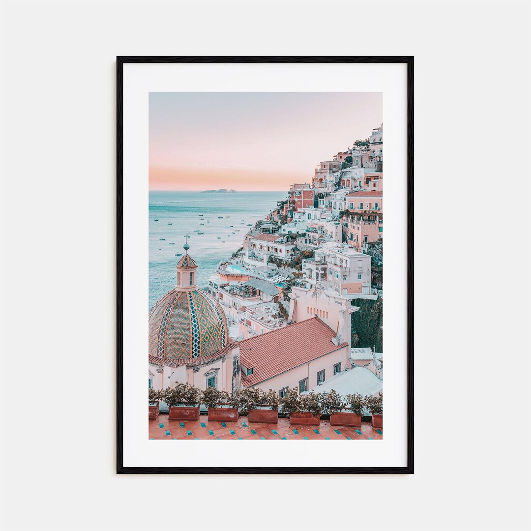 Positano Colorful Poster Print No 1, Positano Photo Art, Positano Wall ...