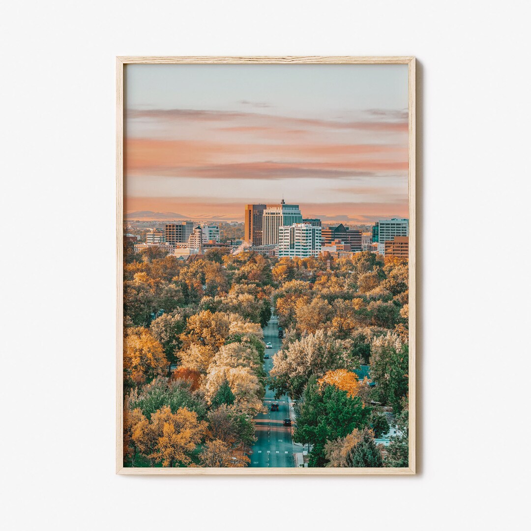 Boise Colorful Poster Print No 1, Boise Photo Wall Art, Boise Wall ...