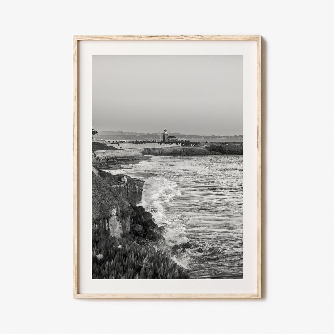 Santa Cruz Photo Poster Print No 2, Santa Cruz Black and White Art ...