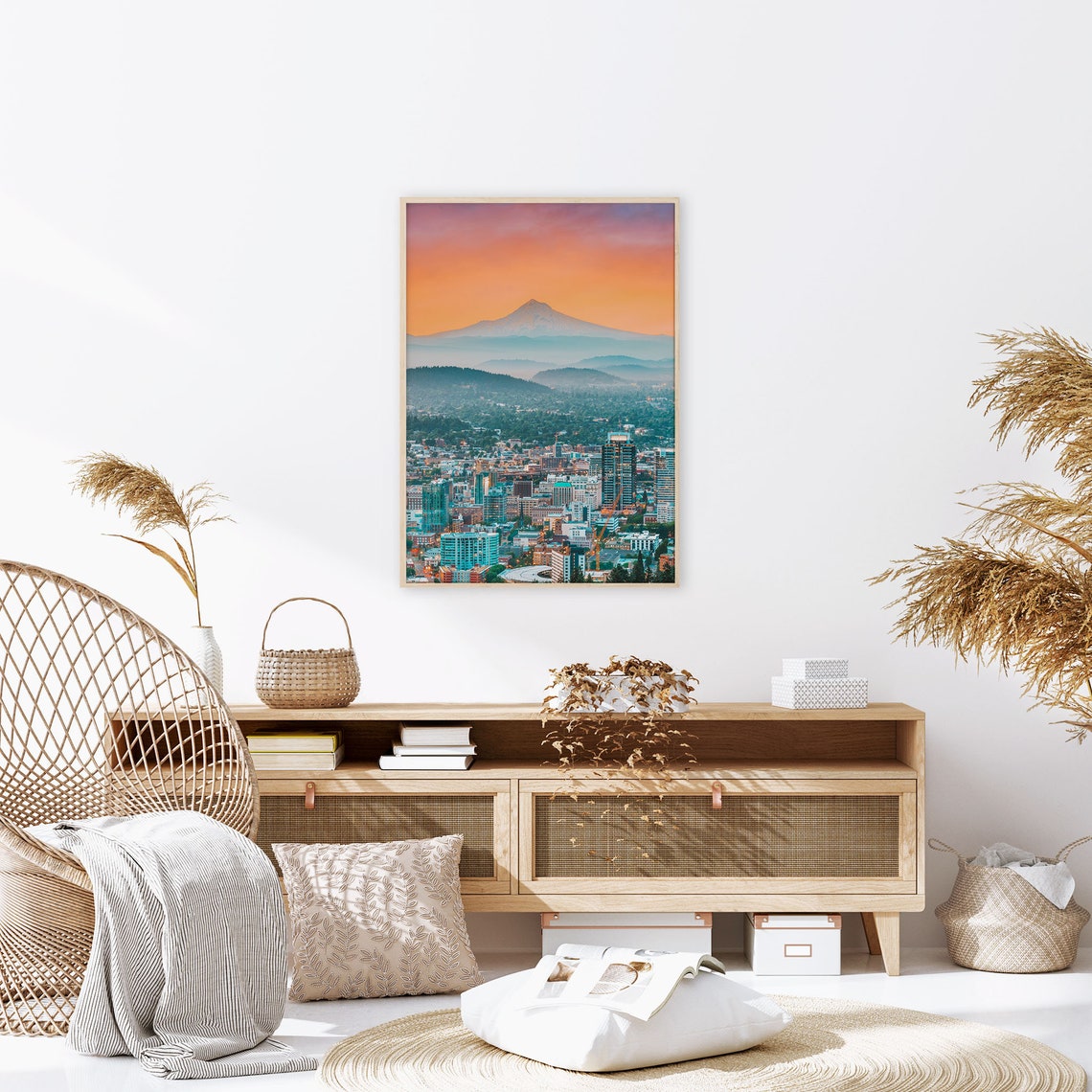 Portland Oregon Colorful Poster Print Portland Oregon Photo - Etsy