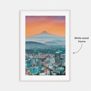 Portland Oregon Colorful Poster Print, Portland Oregon Photo Wall Art ...