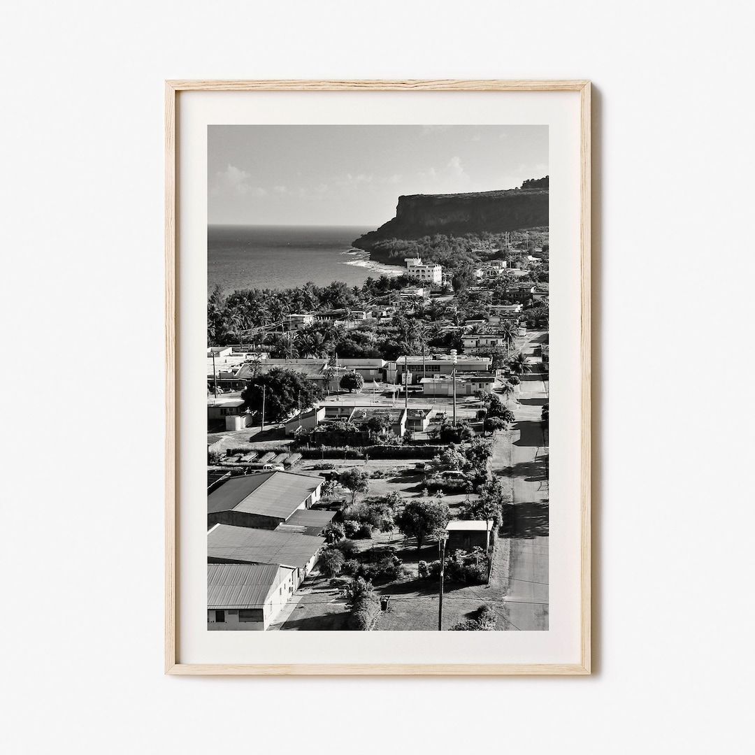 Saipan Photo Poster Print, Saipan Black and White Wall Art, Saipan Wall ...