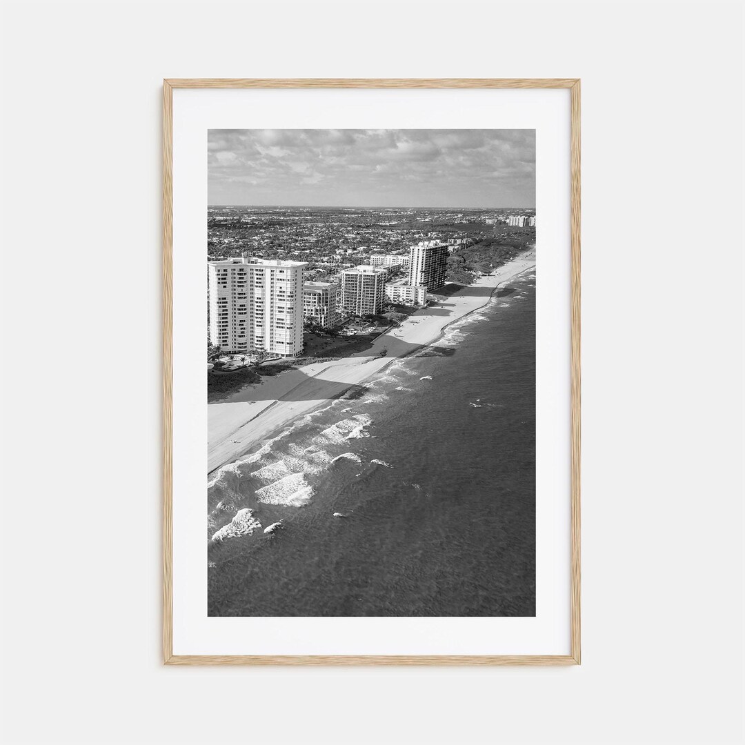 Boca Raton Photo Poster Print, Boca Raton Black and White Art, Boca ...