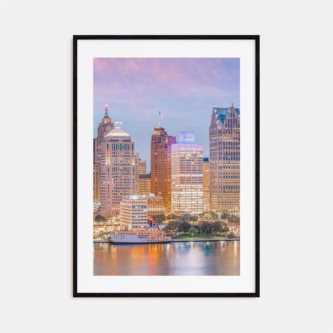 Detroit Colorful Poster Print No 1, Detroit Photo Wall Art, Detroit ...