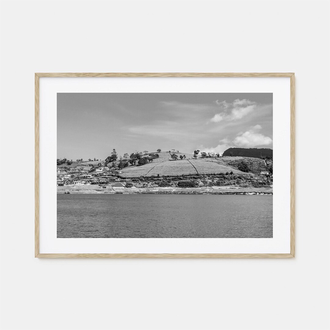 Lake Gregory Photo Poster Print Horizontal, Lake Gregory Black and ...
