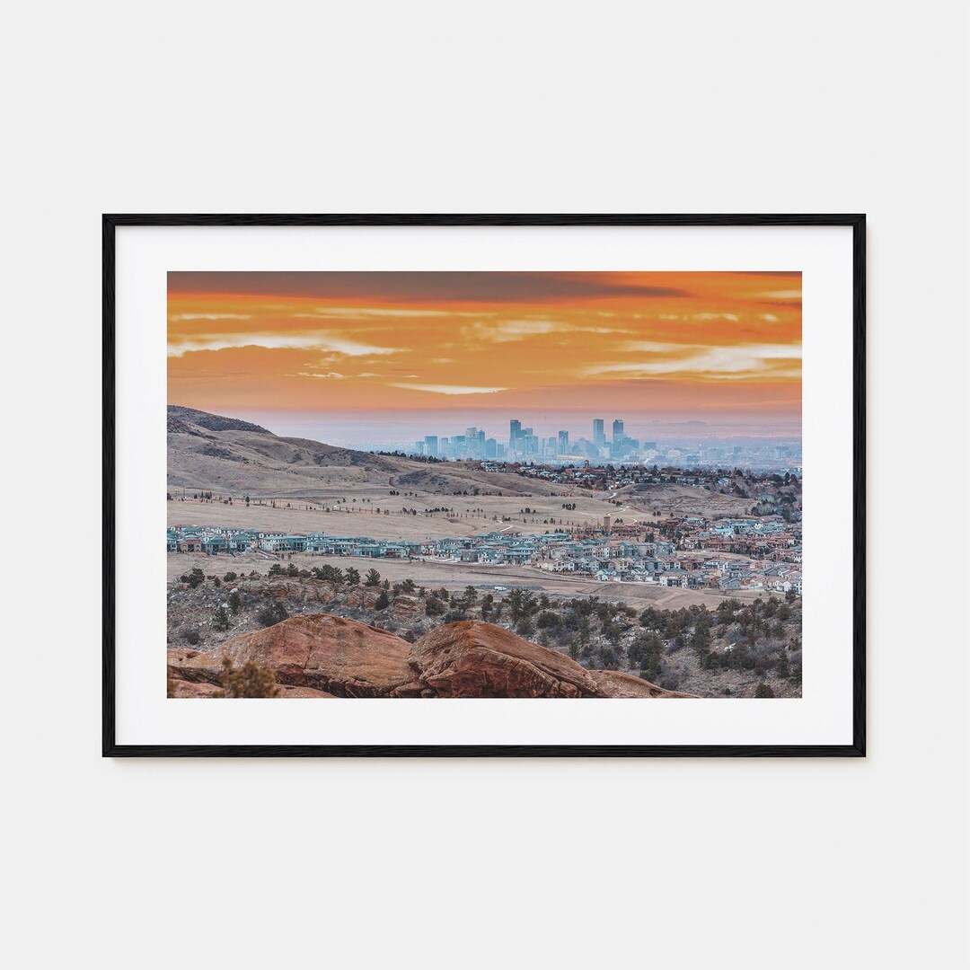 Boulder Colorful Poster Print Horizontal, Boulder Photo Wall Art ...