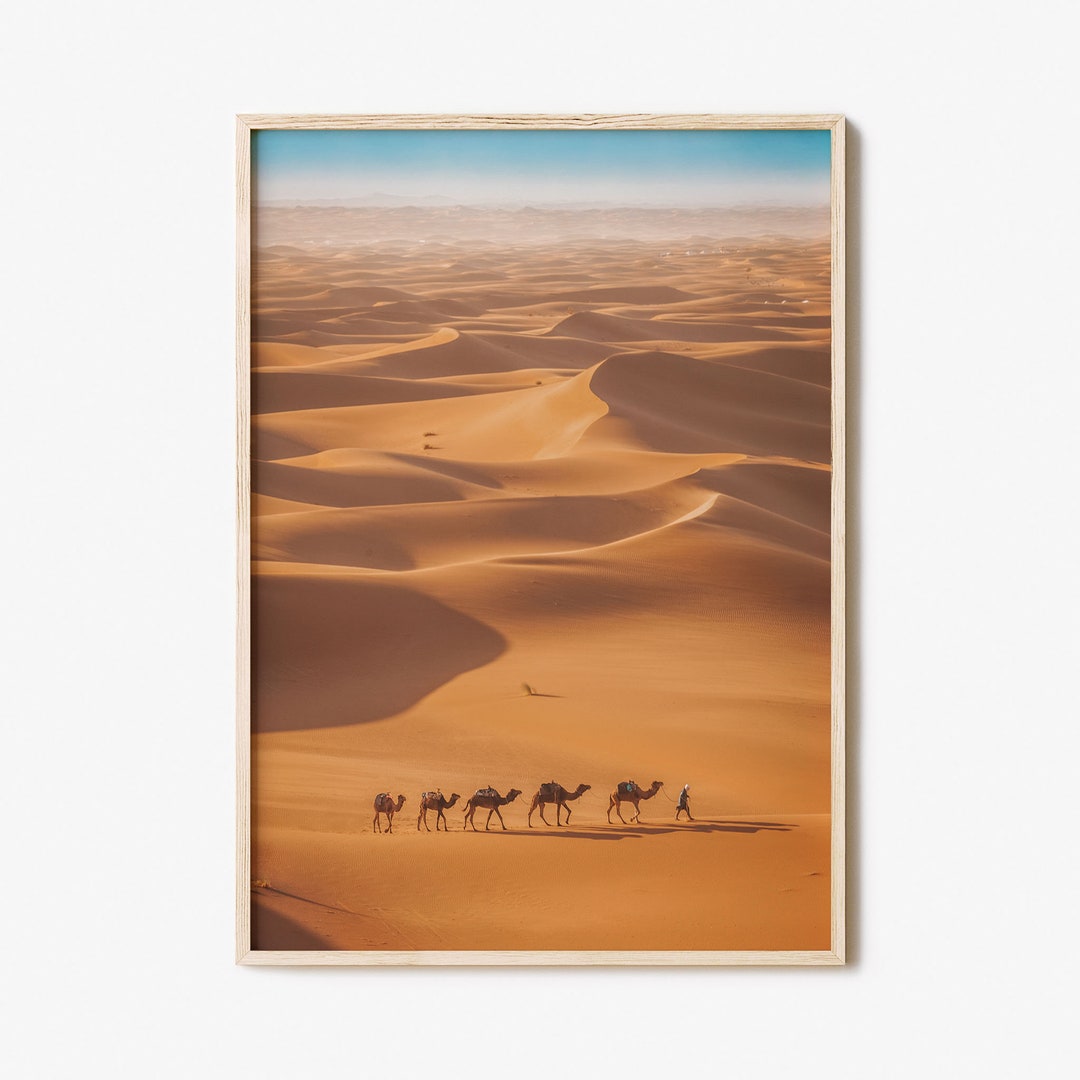 Camel Caravan Colorful Poster Print Camel Caravan Photo Wall - Etsy