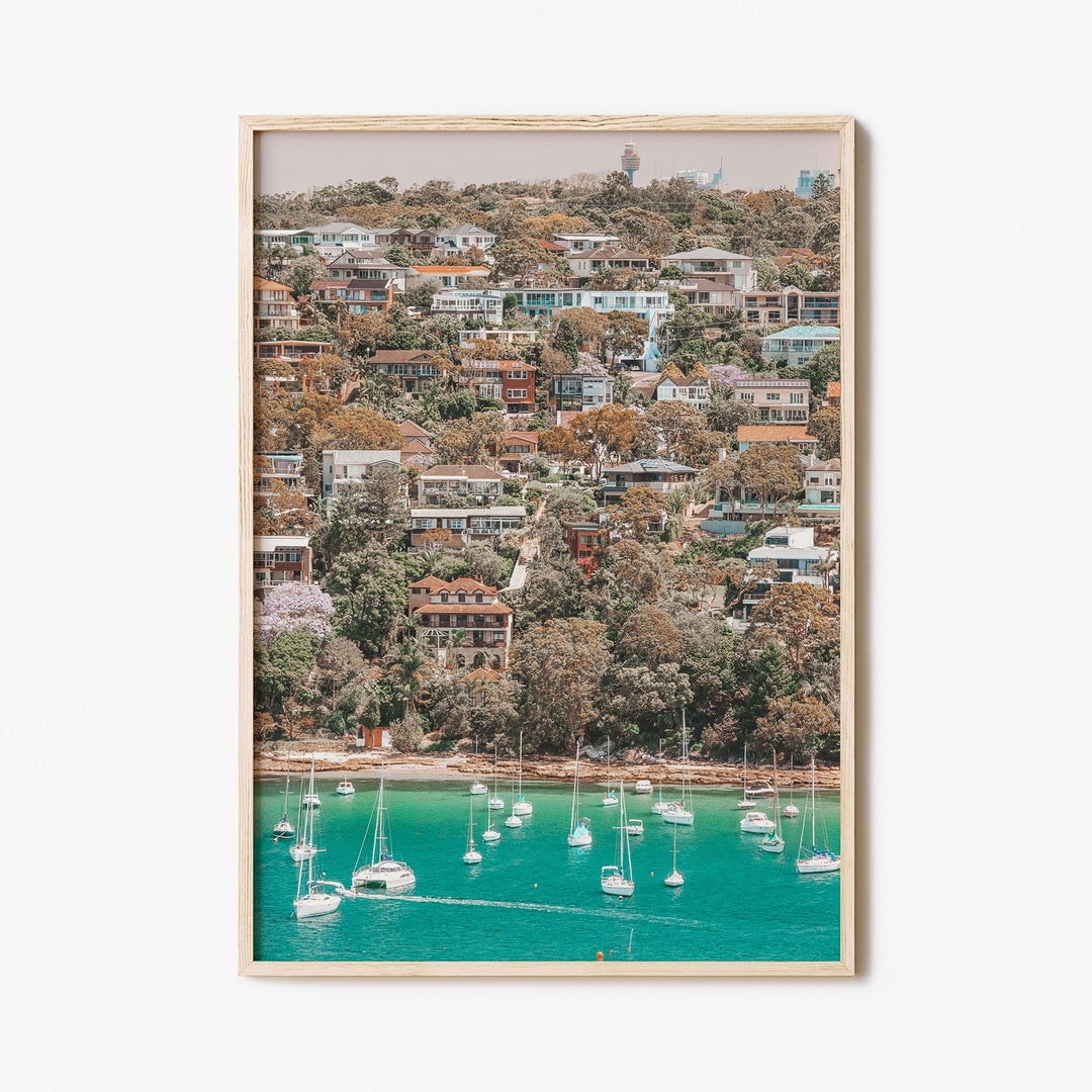 Manly Beach Bunte Poster Print, Manly Beach Foto Wandkunst, Manly Beach ...