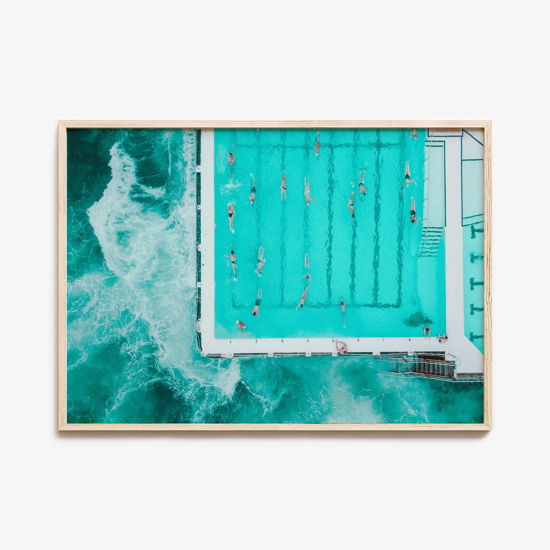 Bondi Beach Colorful Poster Print Horizontal, Bondi Beach Photo Wall ...