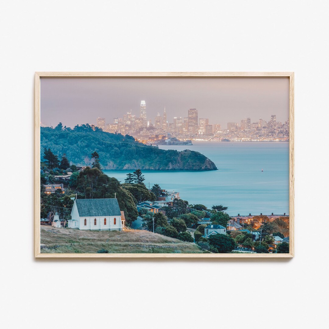 Marin County Colorful Poster Print Horizontal, Marin County Photo Wall ...