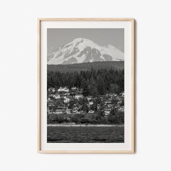 Bellingham Print Black and White - Etsy