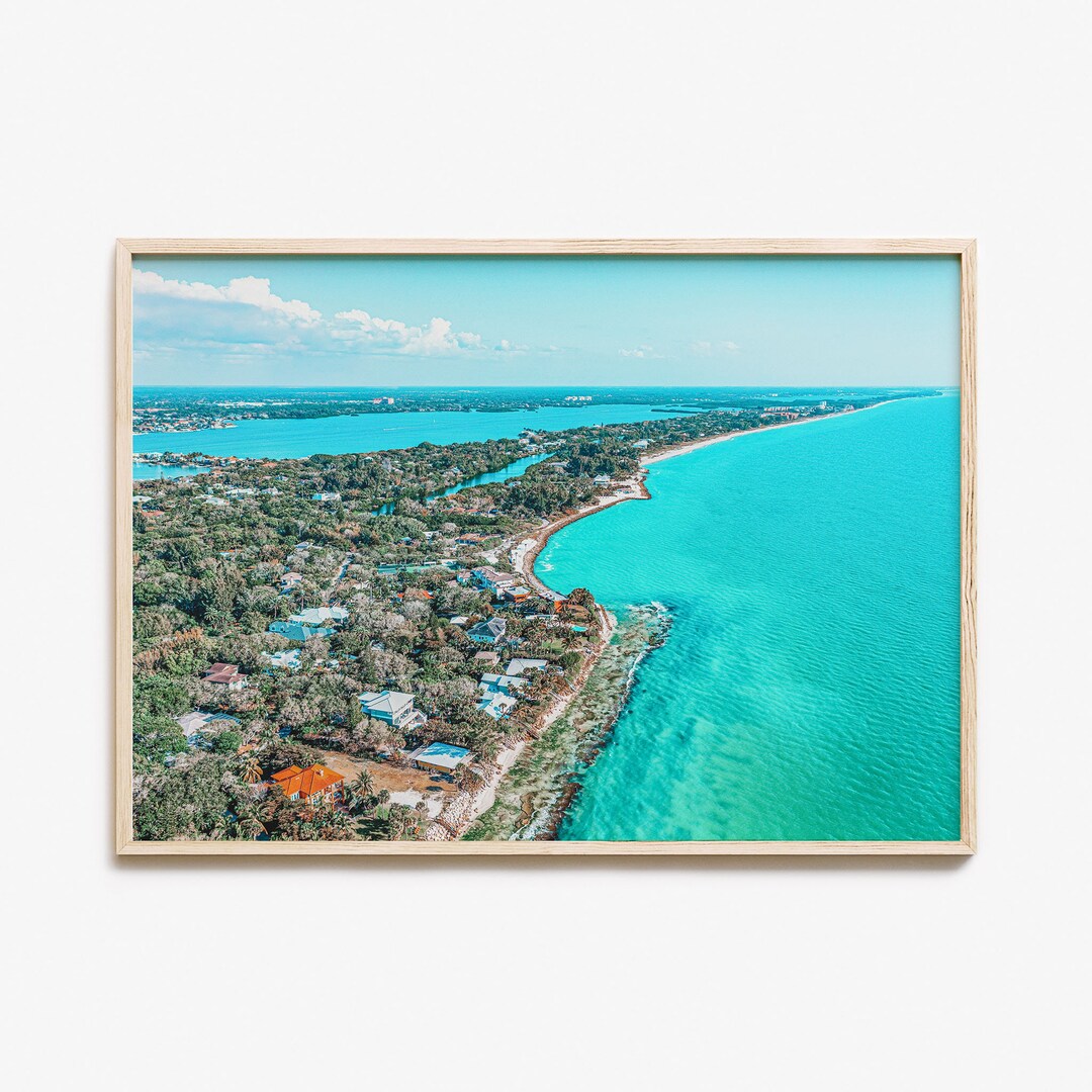 Siesta Key Colorful Poster Print Horizontal, Siesta Key Photo Wall Art ...