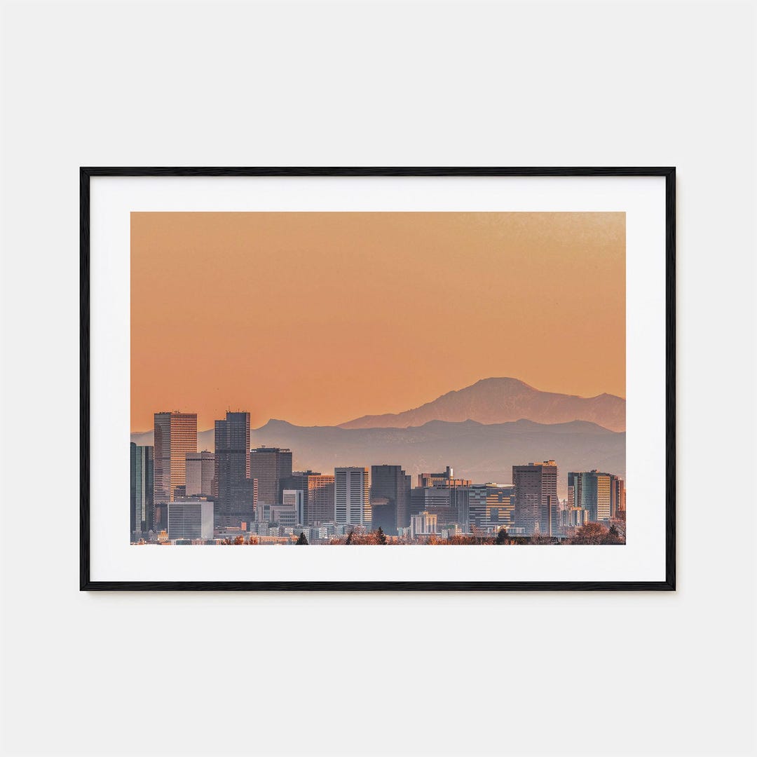 Denver Bunt Poster Druck Horizontal, Denver Foto Wandkunst, Denver Wand ...