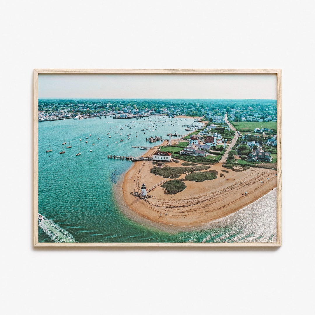 Nantucket Colorful Poster Print Horizontal, Nantucket Photo Wall Art ...