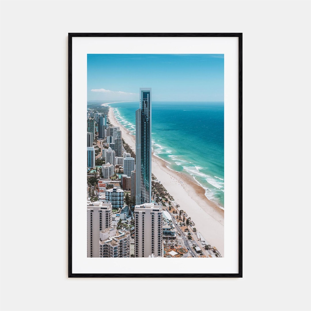 Gold Coast Colorful Poster Print, Gold Coast Photo Wall Art, Gold Coast ...