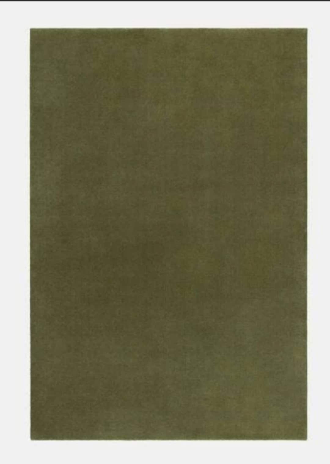 Handtufted Olive Green Rectangular Shape Tufted Rugs for Living Room ...