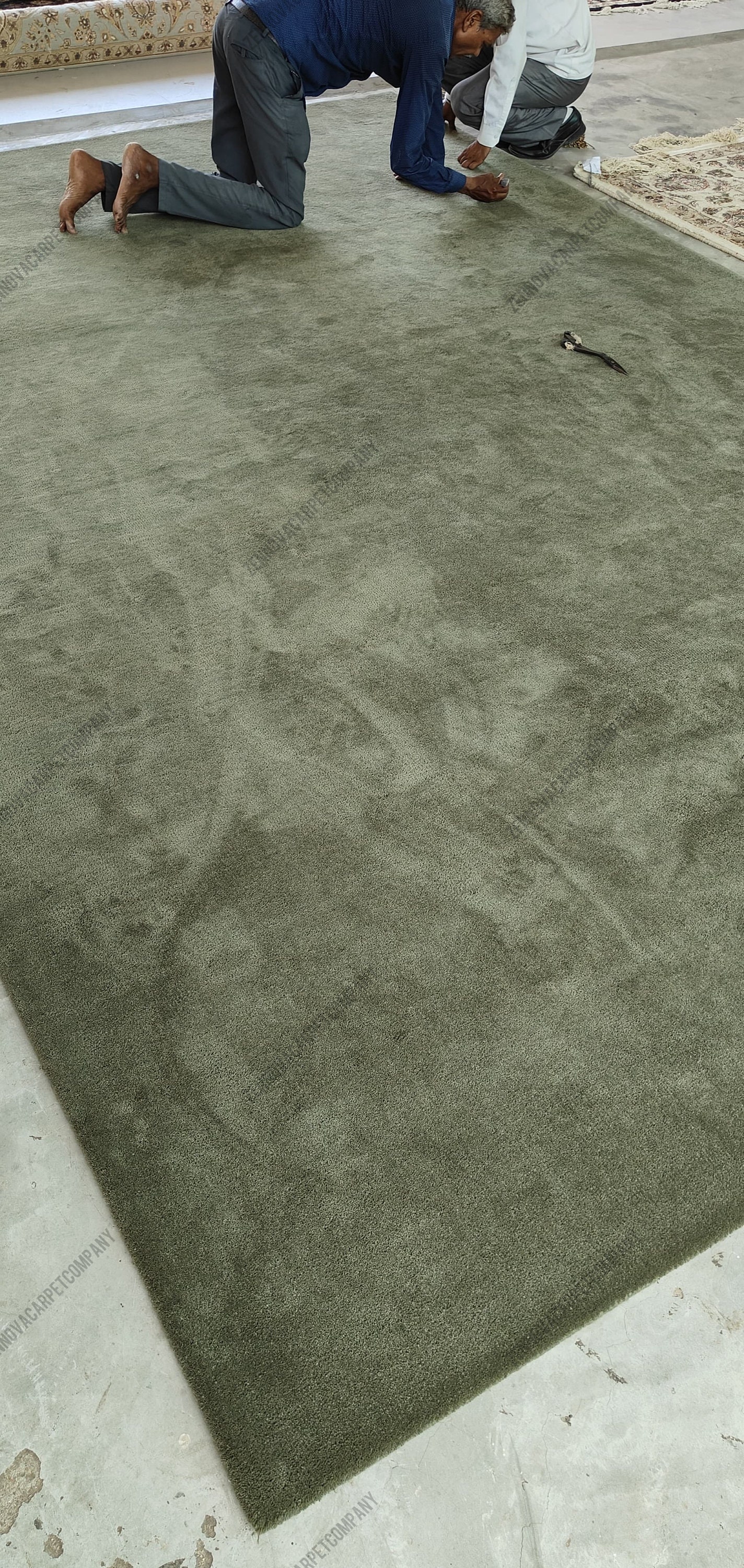 Handtufted Olive Green Rectangular Shape Tufted Rugs for Living Room ...